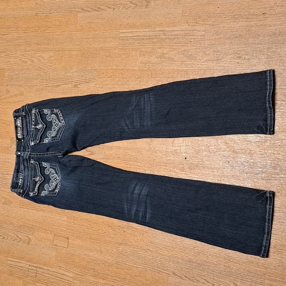 L.A. idol | Jeans | La Idol Rhinestone Blue Bootcut Jeans | Poshmark